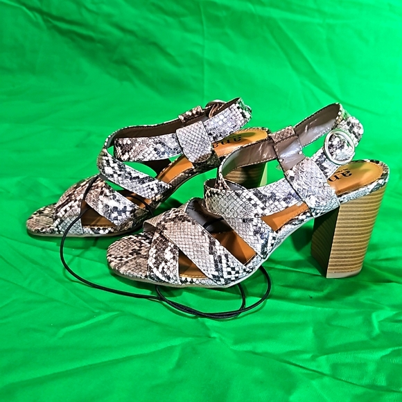 a.n.a | Shoes | Ana A New Approach Snake Skin Platform High Heeled ...